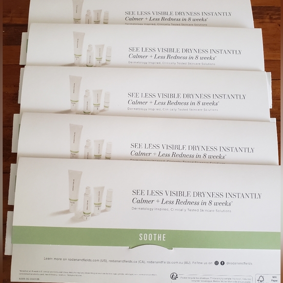 Rodan + Fields | Skincare | 5 Pack Rodan And Fields Soothe Regimen 4pc ...